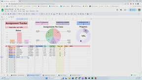 Student Planner & Assignment Tracker Google Sheets and Excel Template