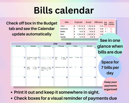 Ultimate Monthly Budget Spreadsheet Google Sheets and Excel